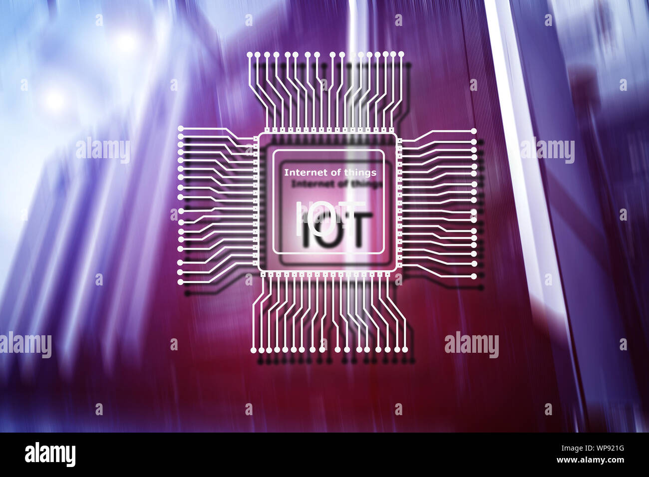 internet of things, IoT on datacenter background Stock Photo - Alamy