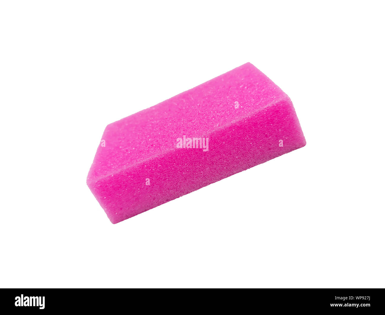 Pink sponge for washing isolated on white background. Clean sponge ...