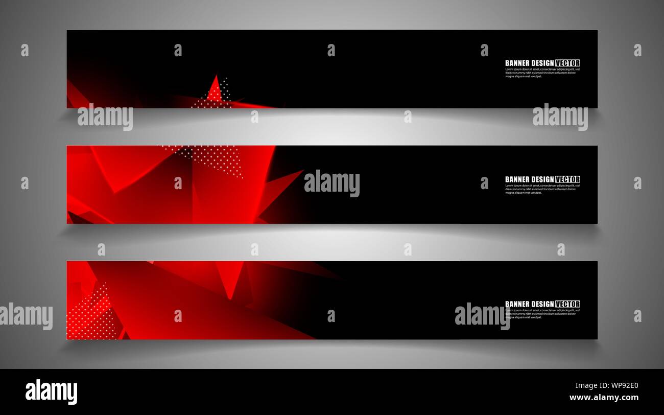 set the triangle background light header banner. Abstract composition ...