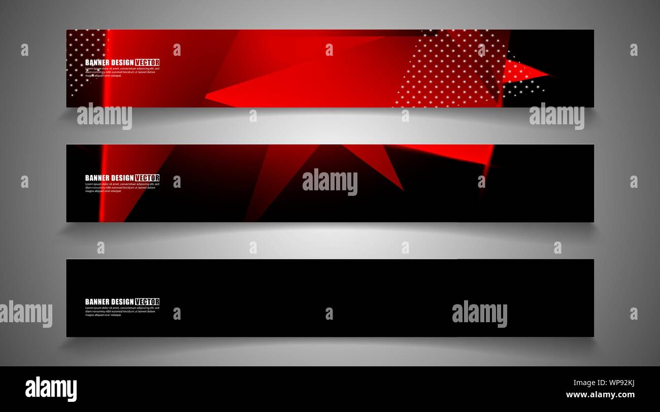 set the triangle background light header banner. Abstract composition ...