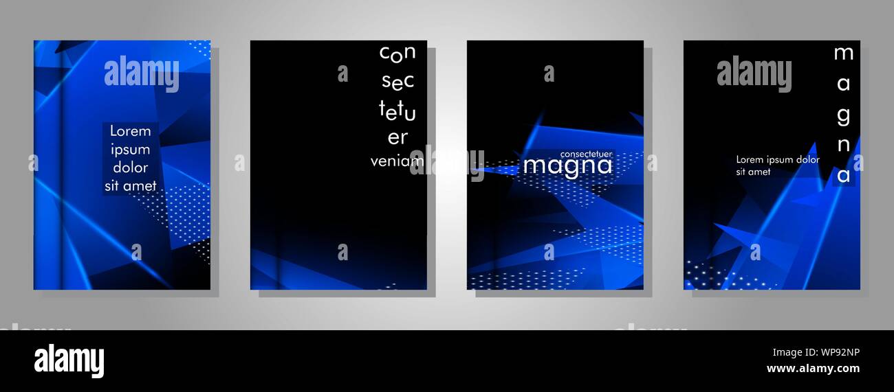 set the book cover the background of the light Triangle. Abstract ...