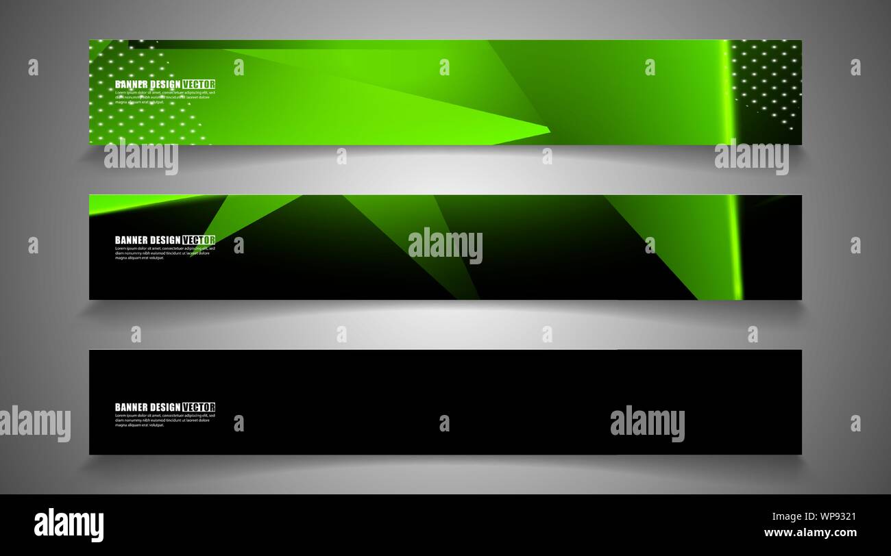 set the triangle background light header banner. Abstract composition ...