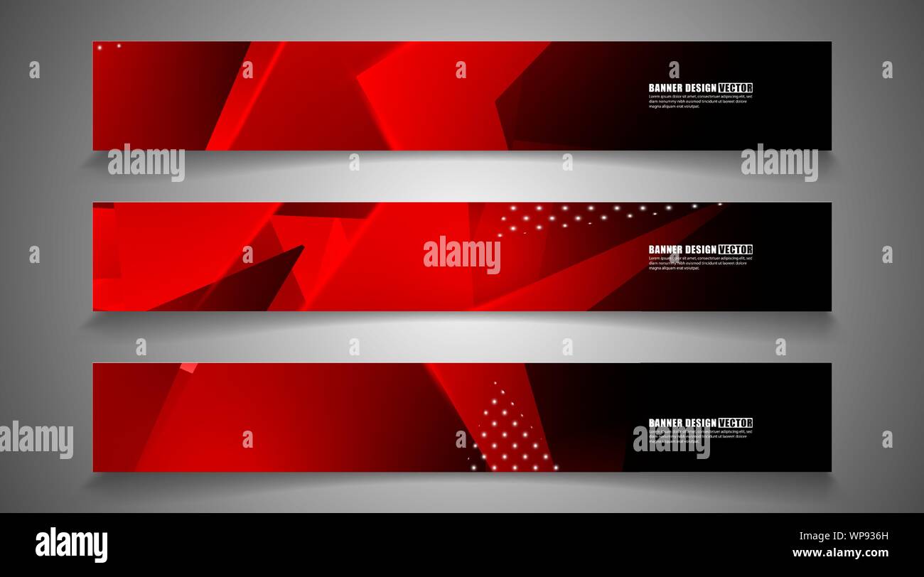 set the triangle background light header banner. Abstract composition ...