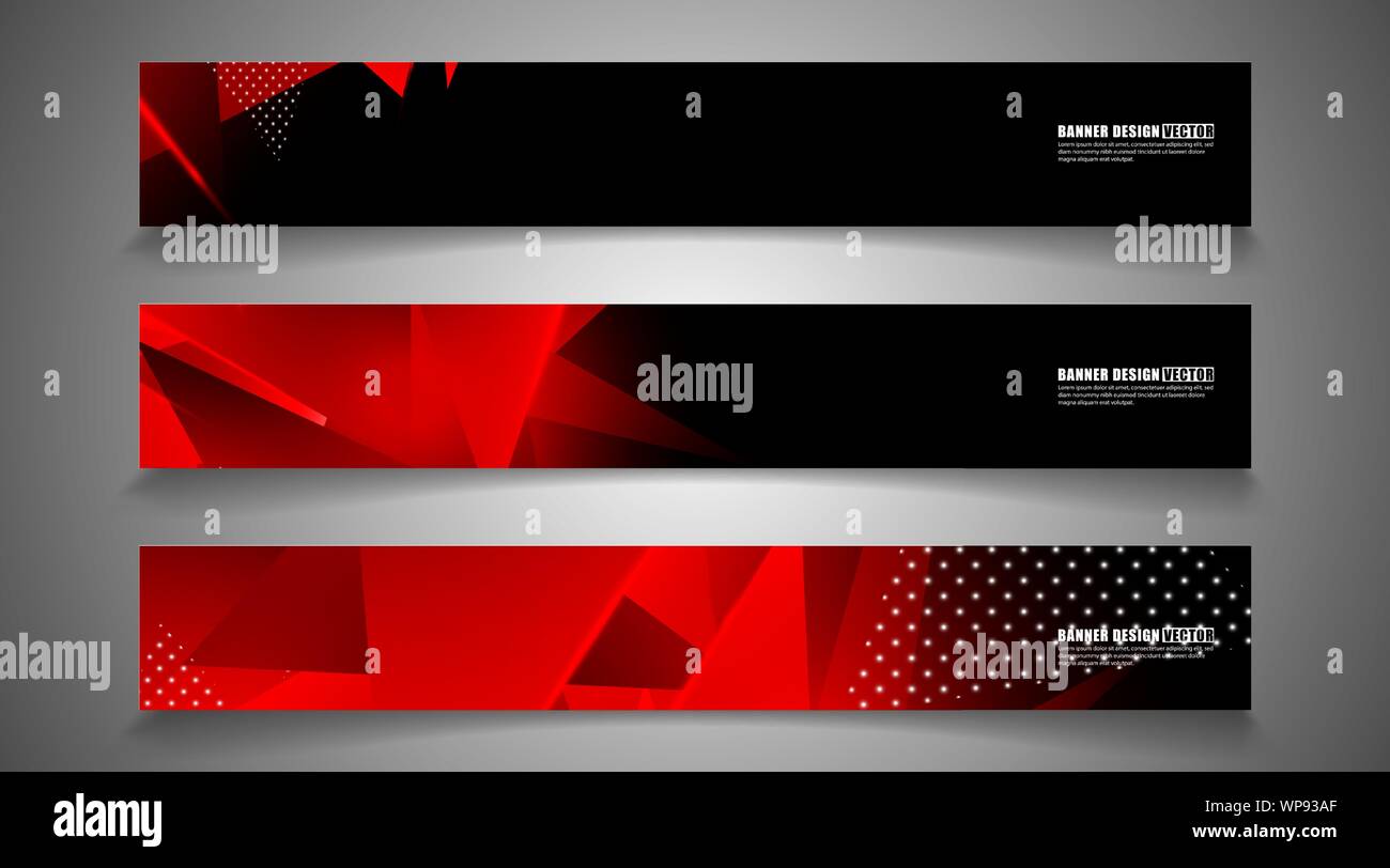 set the triangle background light header banner. Abstract composition ...