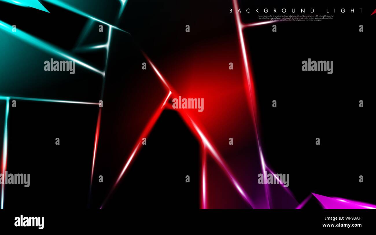 Modern technology design with a backdrop of luminous triangles. Vector ...