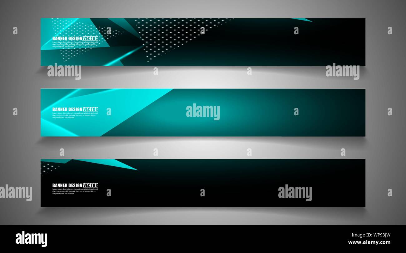 set the triangle background light header banner. Abstract composition ...