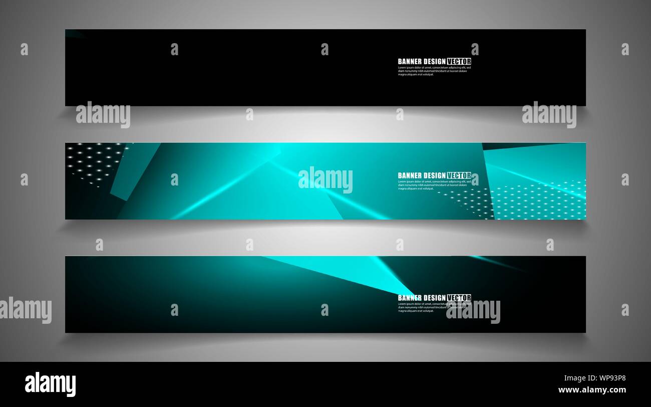 set the triangle background light header banner. Abstract composition ...