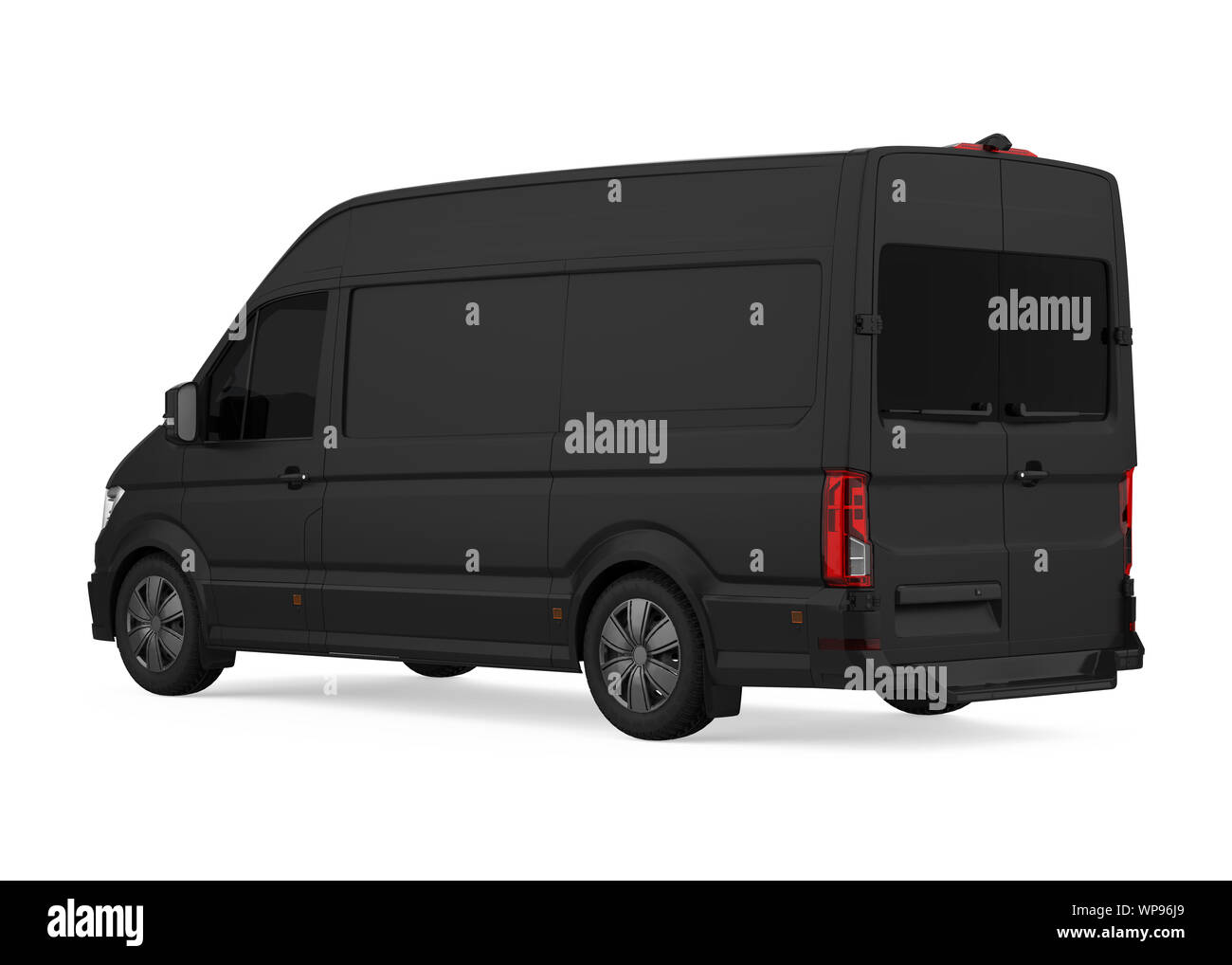 Black delivery van Cut Out Stock Images & Pictures - Alamy