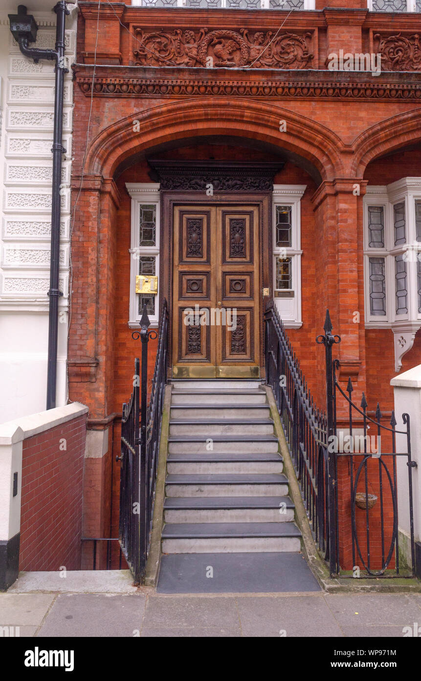 Details of a fancy house around South Kensington, London Stock Photo ...