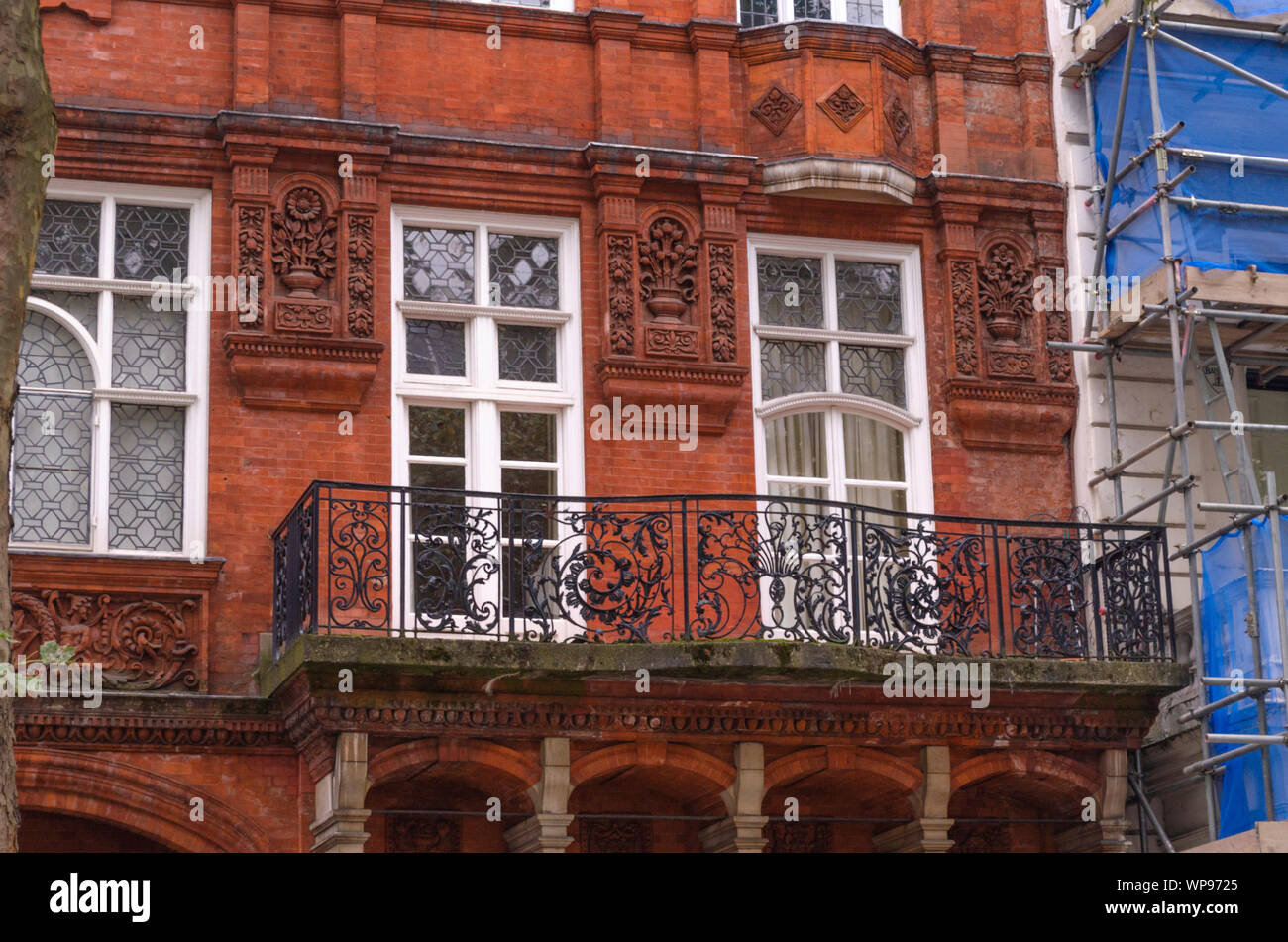 Details of a fancy house around South Kensington, London Stock Photo ...