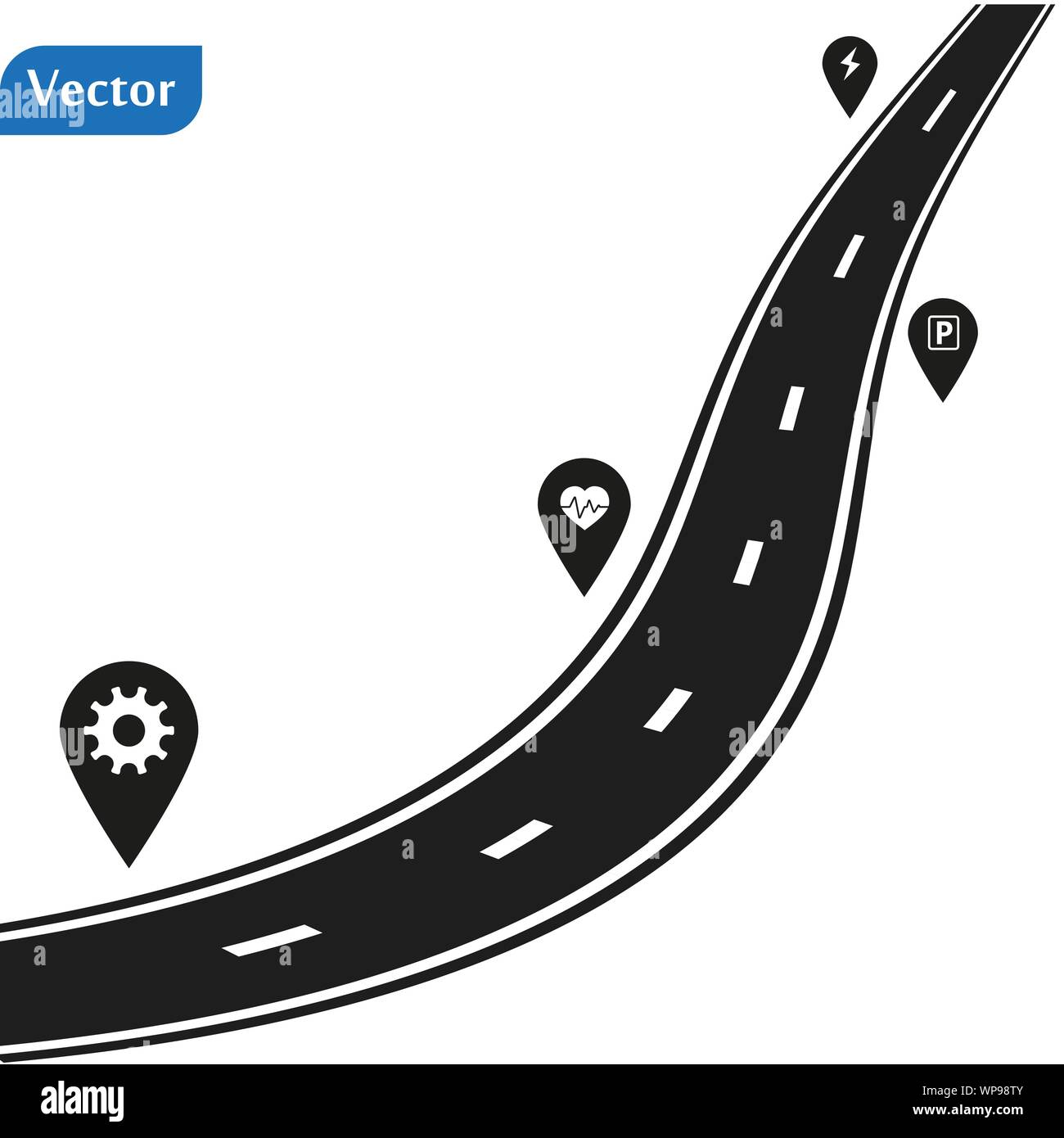 10 lane highway Stock Vector Images - Alamy