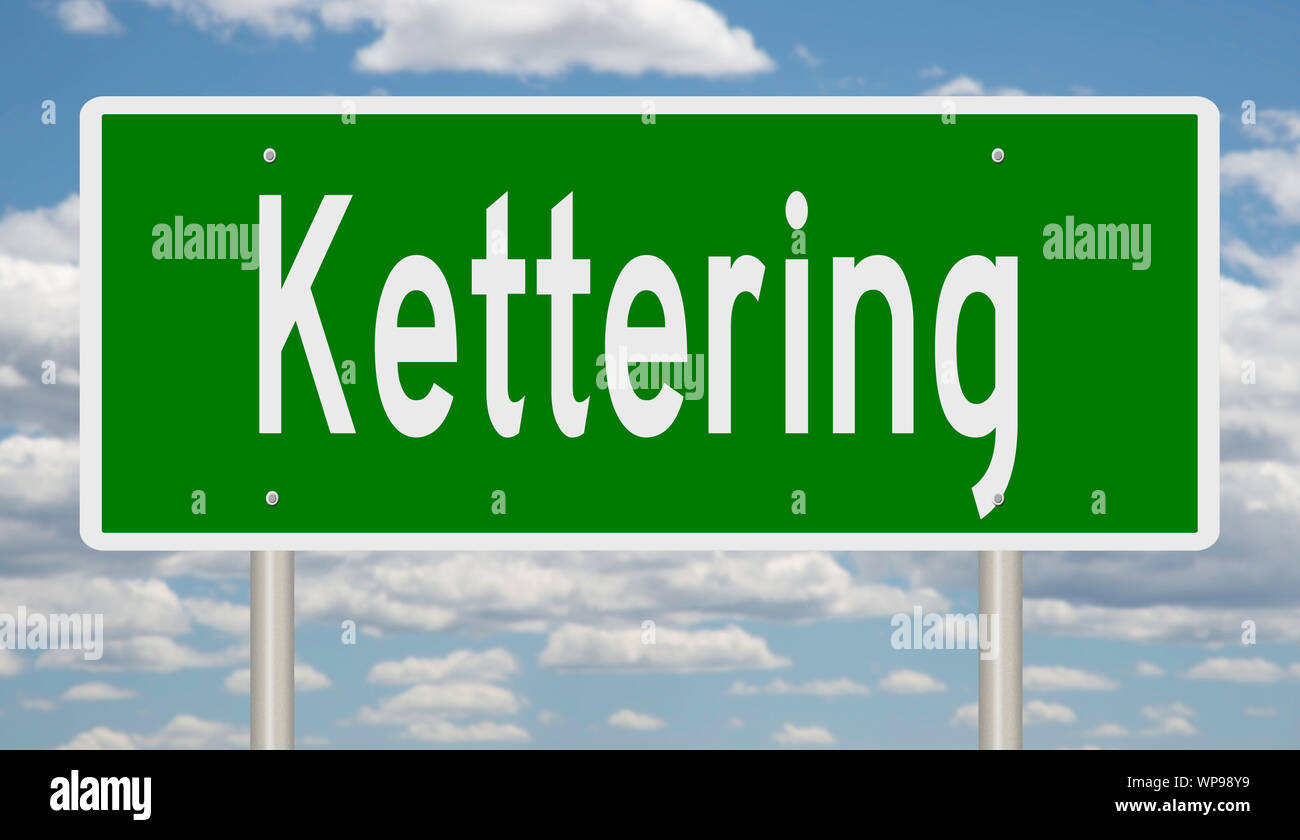 Kettering road sign hi-res stock photography and images - Alamy