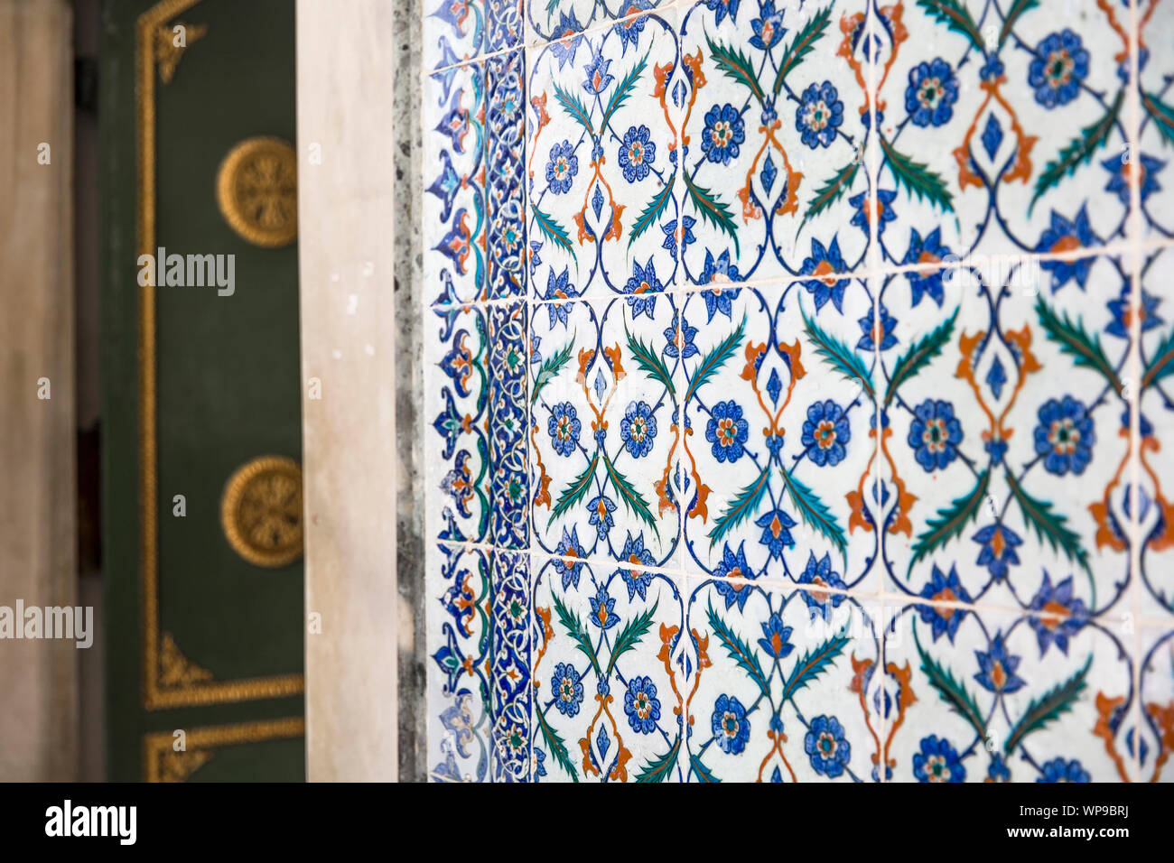 Ancient Ottoman handmade turkish tiles with floral patterns from ...