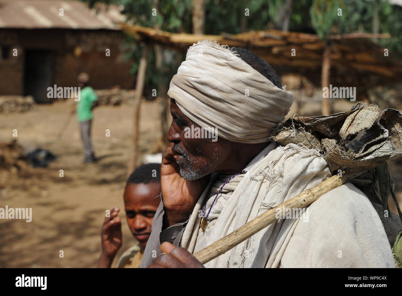 The Falasha village in Ethiopia Stock Photo - Alamy