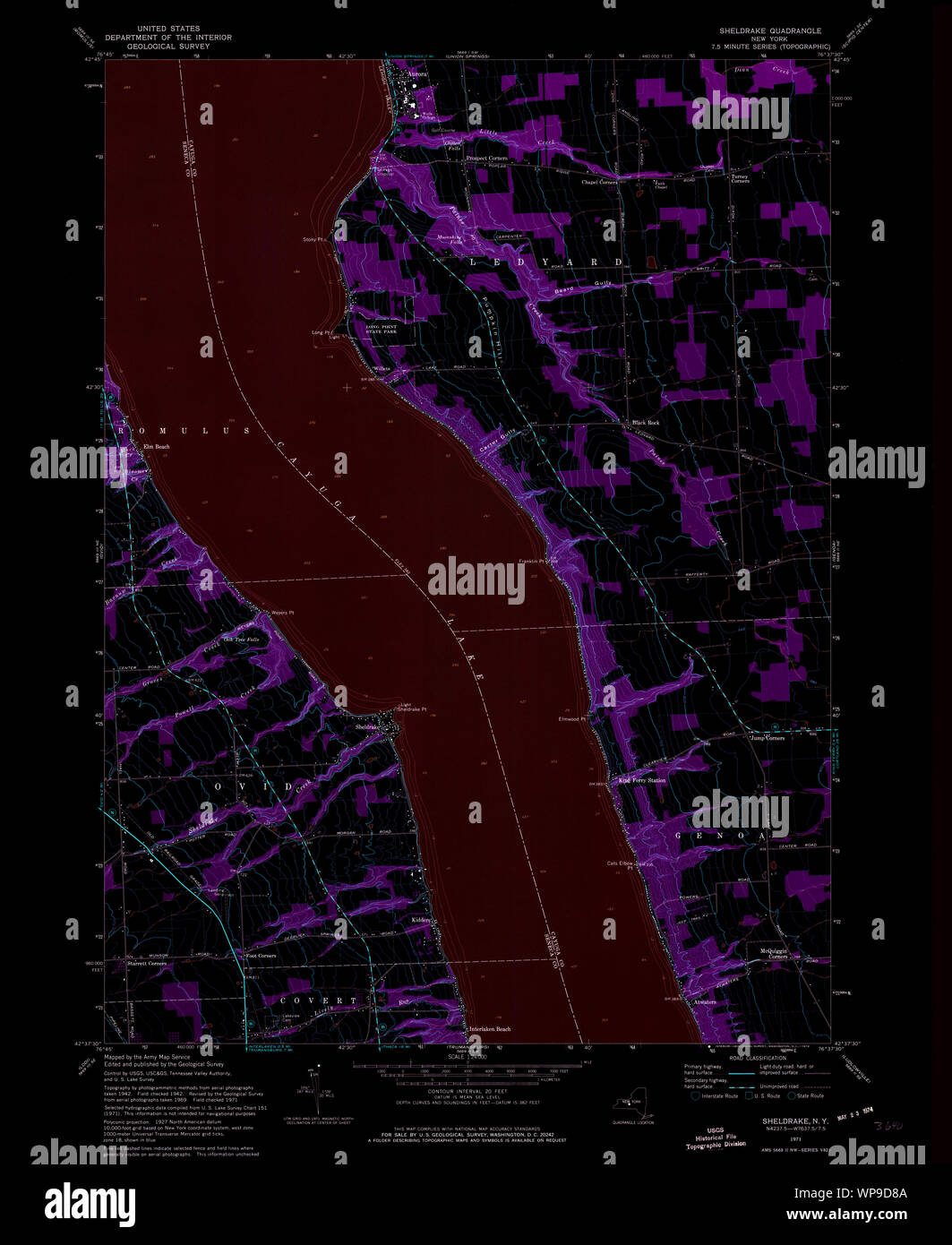 Map of sheldrake hi-res stock photography and images - Alamy