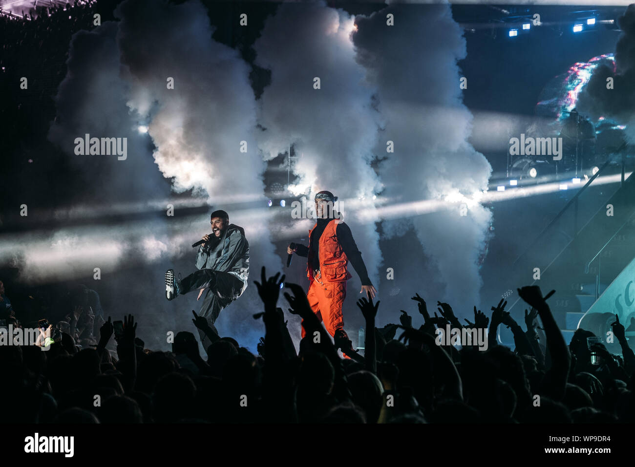 Stavanger, Norway. 23rd, August 2019. The Norwegian rap duo Karpe ...