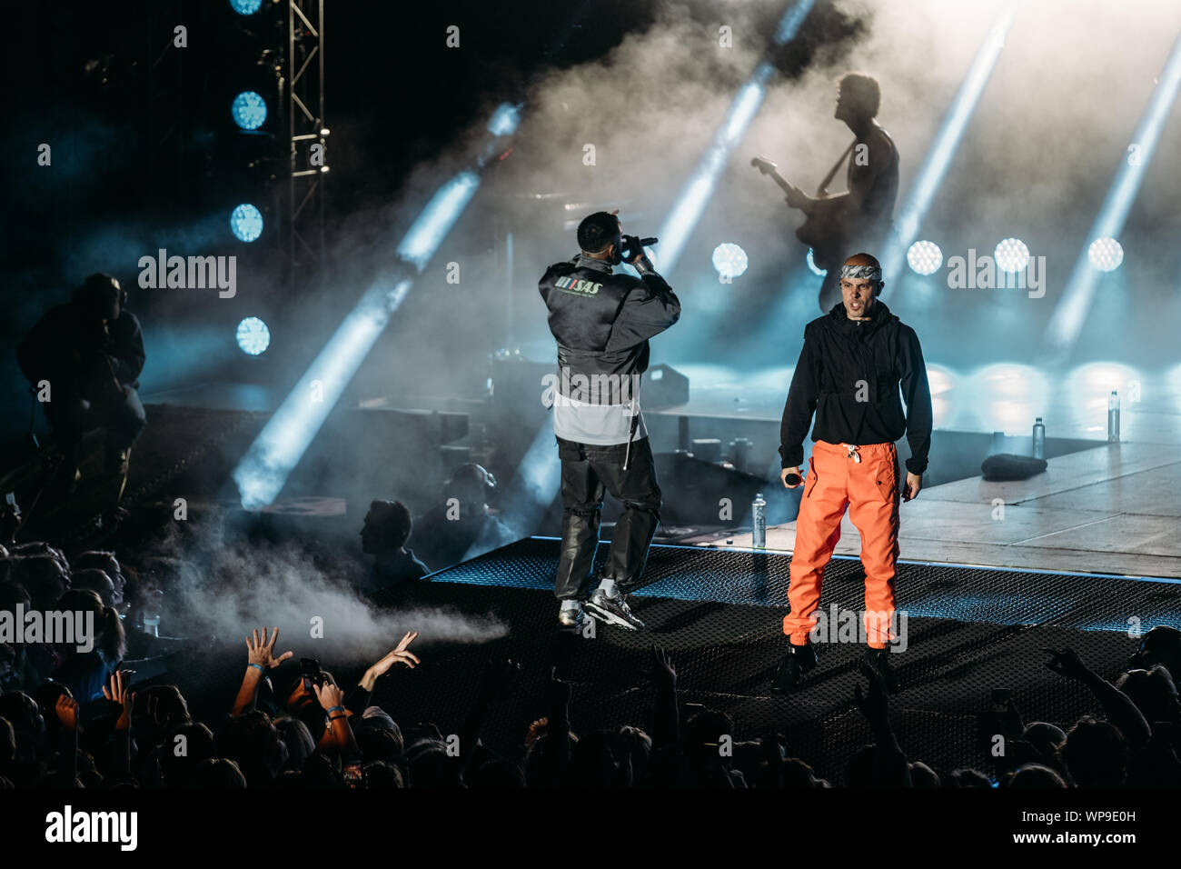 Stavanger, Norway. 23rd, August 2019. The Norwegian rap duo Karpe ...