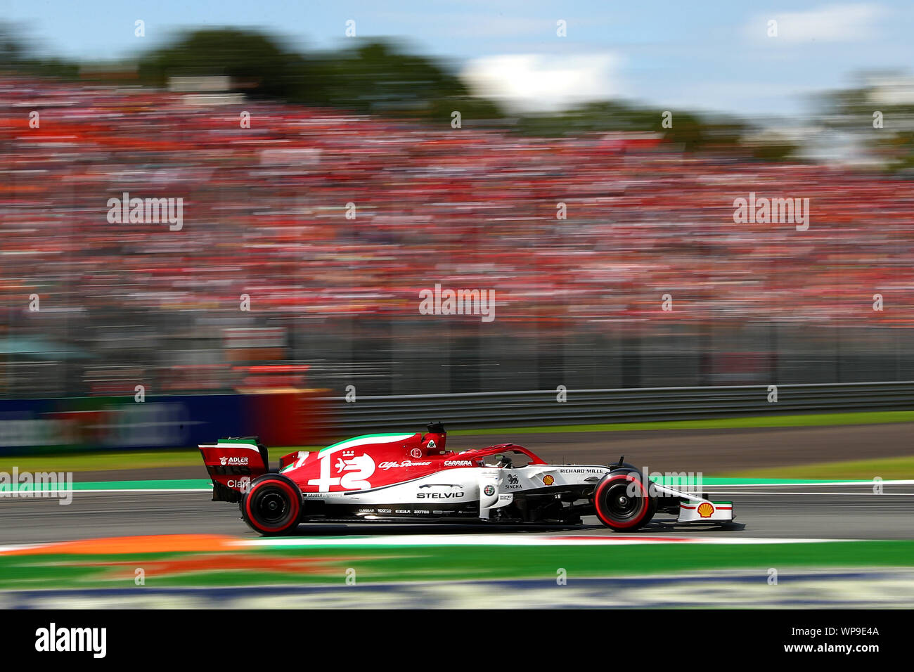 Monza, Italy. 07th Sep, 2019. #07 Kimi Raikkonen, Alfa Romeo Racing ...