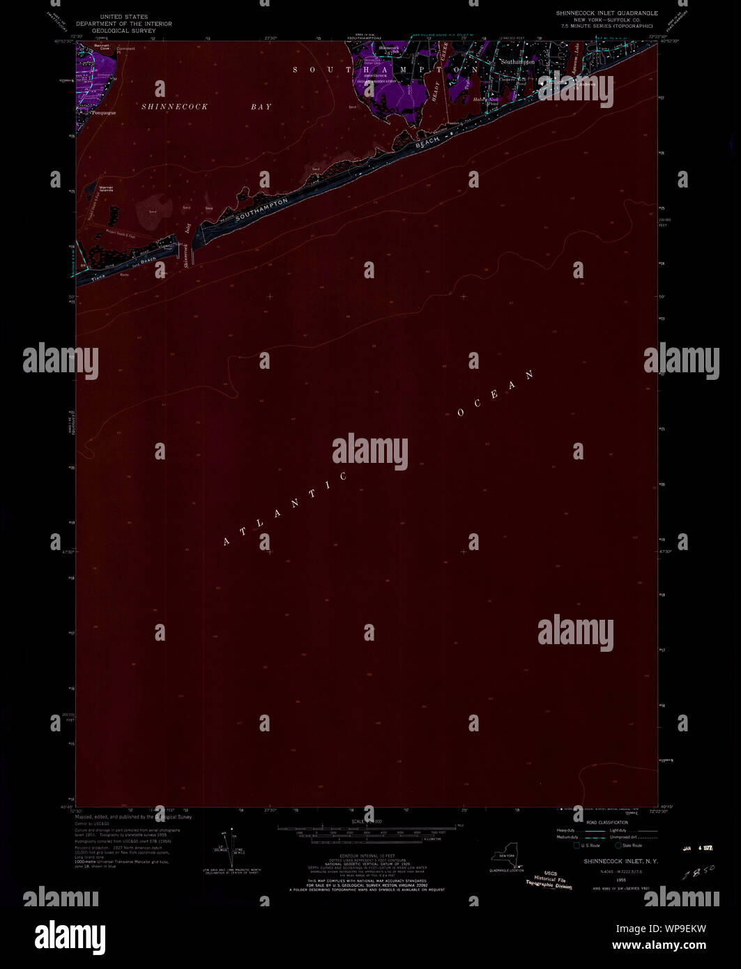 Map of inlet new york hi-res stock photography and images - Alamy