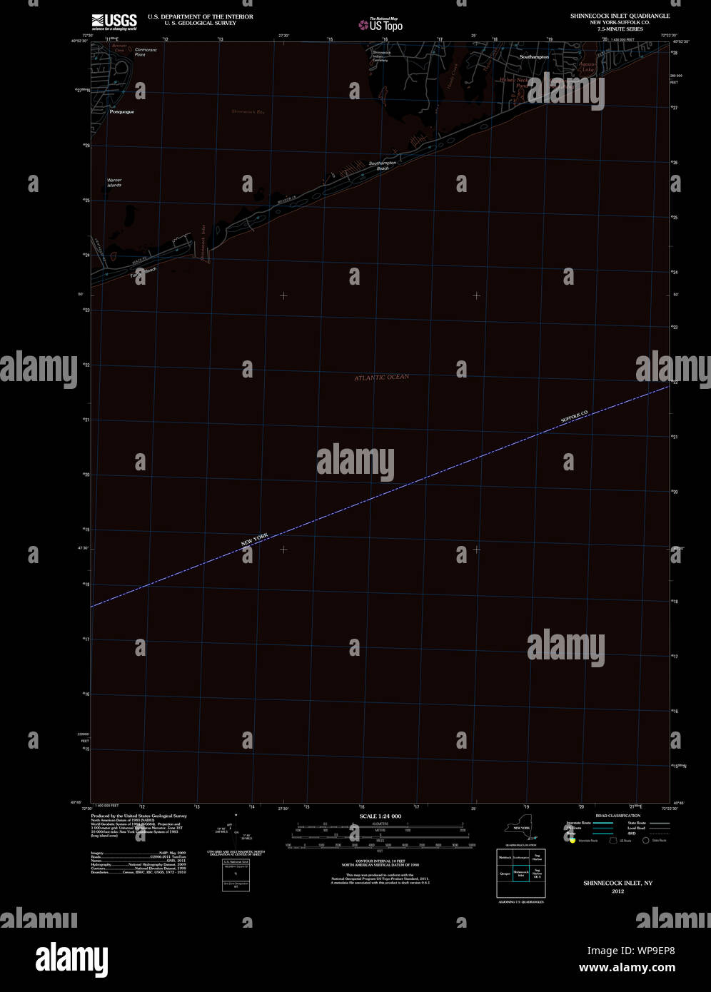Map of inlet new york hi-res stock photography and images - Alamy