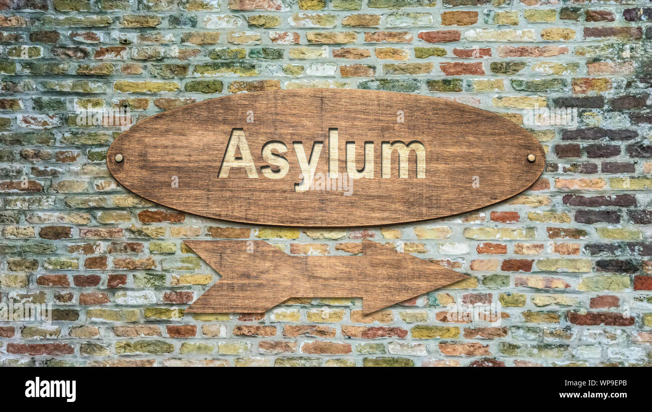 Asylum seeker sign hi-res stock photography and images - Alamy