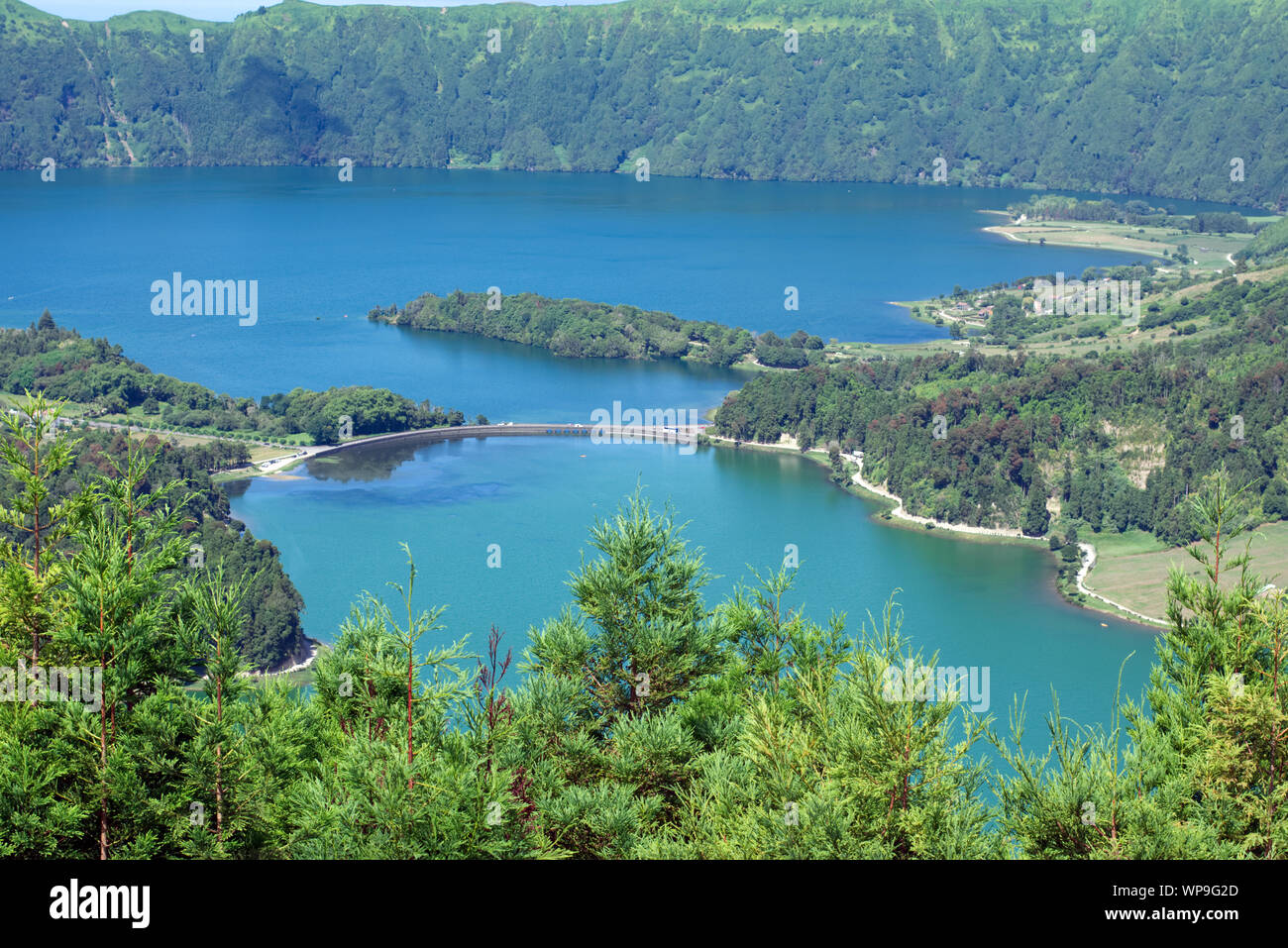 "Vista do Rei" viewpoint - Sete Cidades, Azores Stock Photo - Alamy