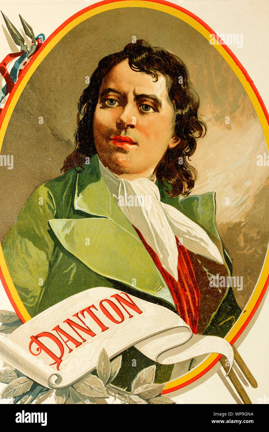 Georges Danton. 1759-1794. Jacobin and French politician during the ...