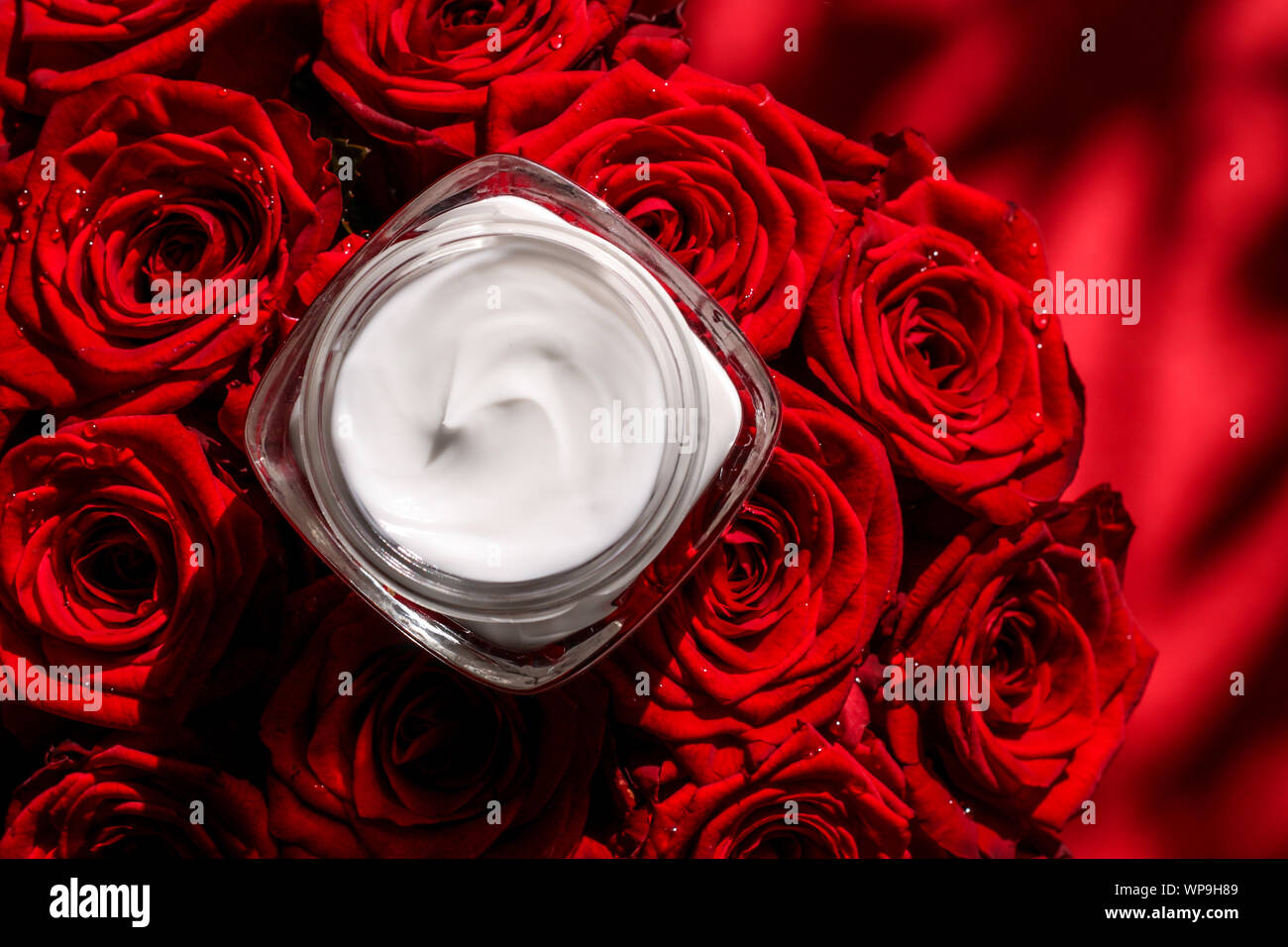 Anti-age moisturizer, luxe cosmetics and organic science concept ...