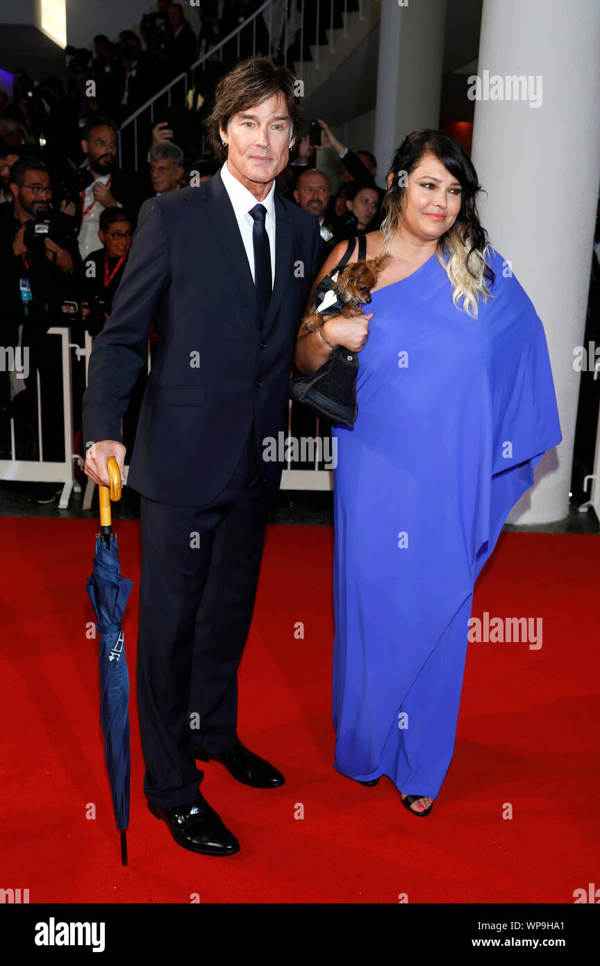 Venice, Italy. 06th Sep, 2019. Ronn Moss and his wife Devin DeVasquez ...
