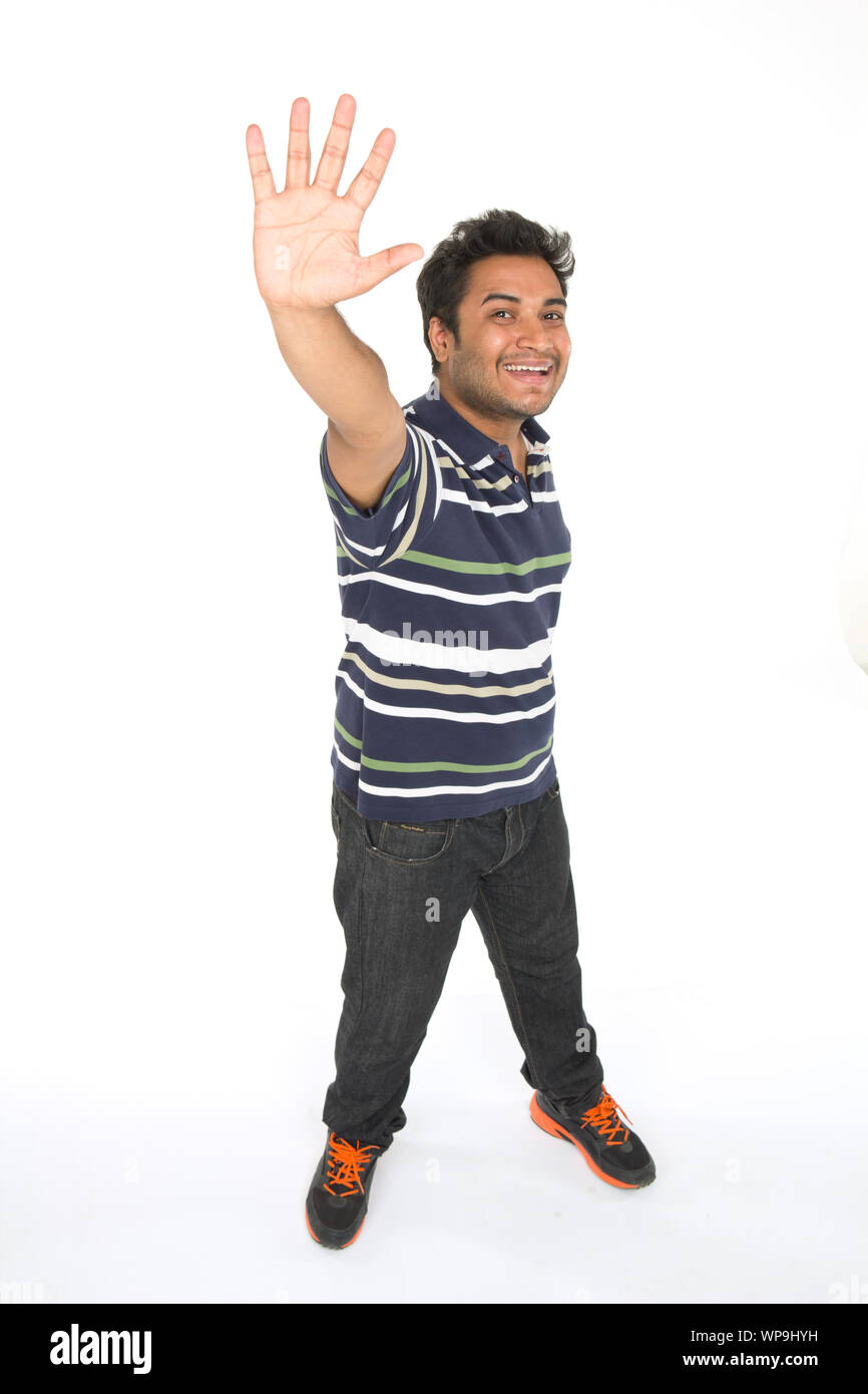 Man waving goodbye hi-res stock photography and images - Alamy