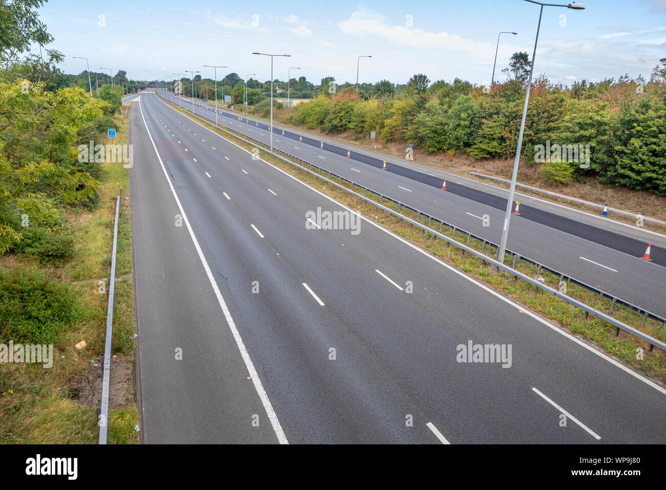 Motorway roadworks hi-res stock photography and images - Alamy