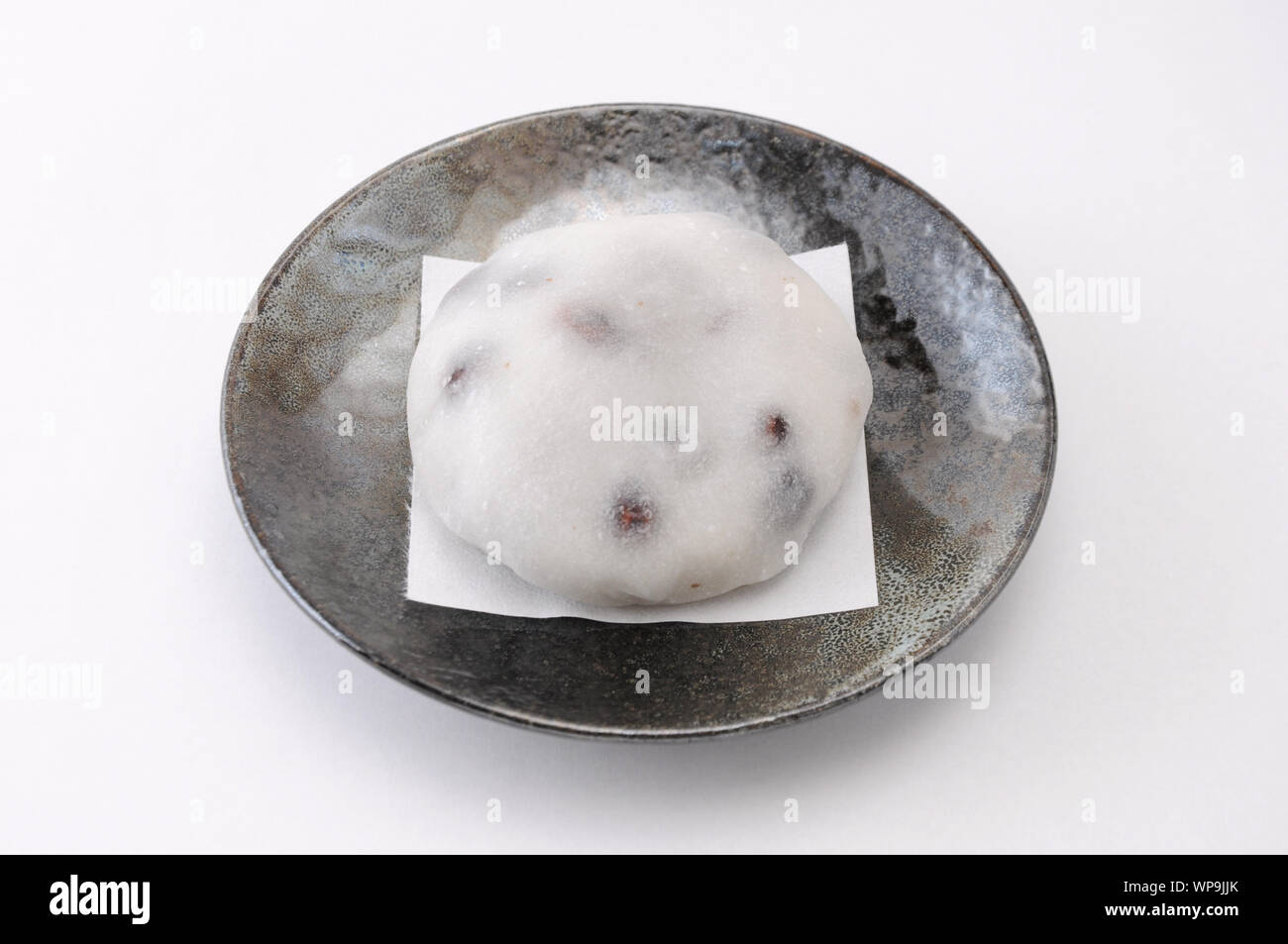 japanese traditional rice cake with beans dessert for green tea closeup ...