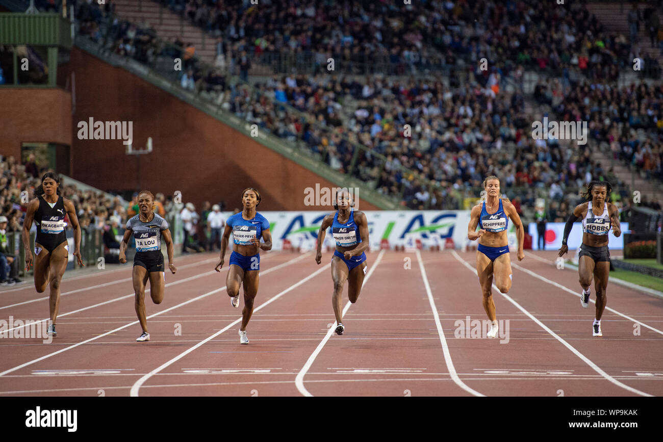 Brussels - Belgium - Sep 6: Blessing Okagbare (NGR), Marie-Josée Ta Lou ...