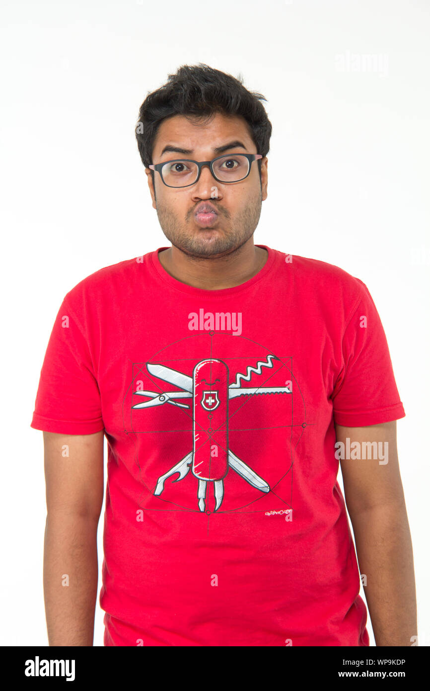 Man puckering lips hi-res stock photography and images - Alamy