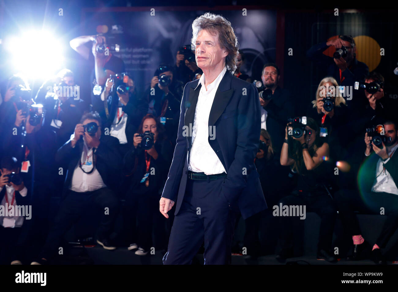 Mick Jagger attending the 'The Burnt Orange Heresy' premiere during the ...