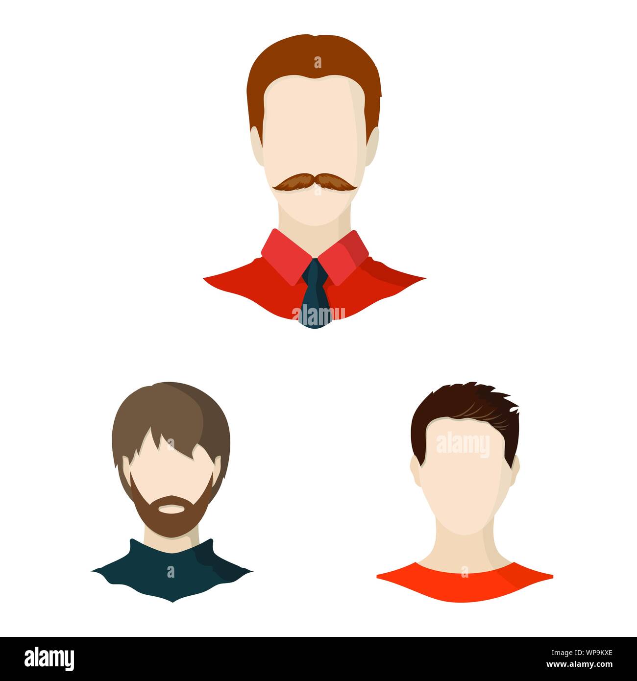 Vector illustration of avatar and dummy symbol. Collection of avatar ...