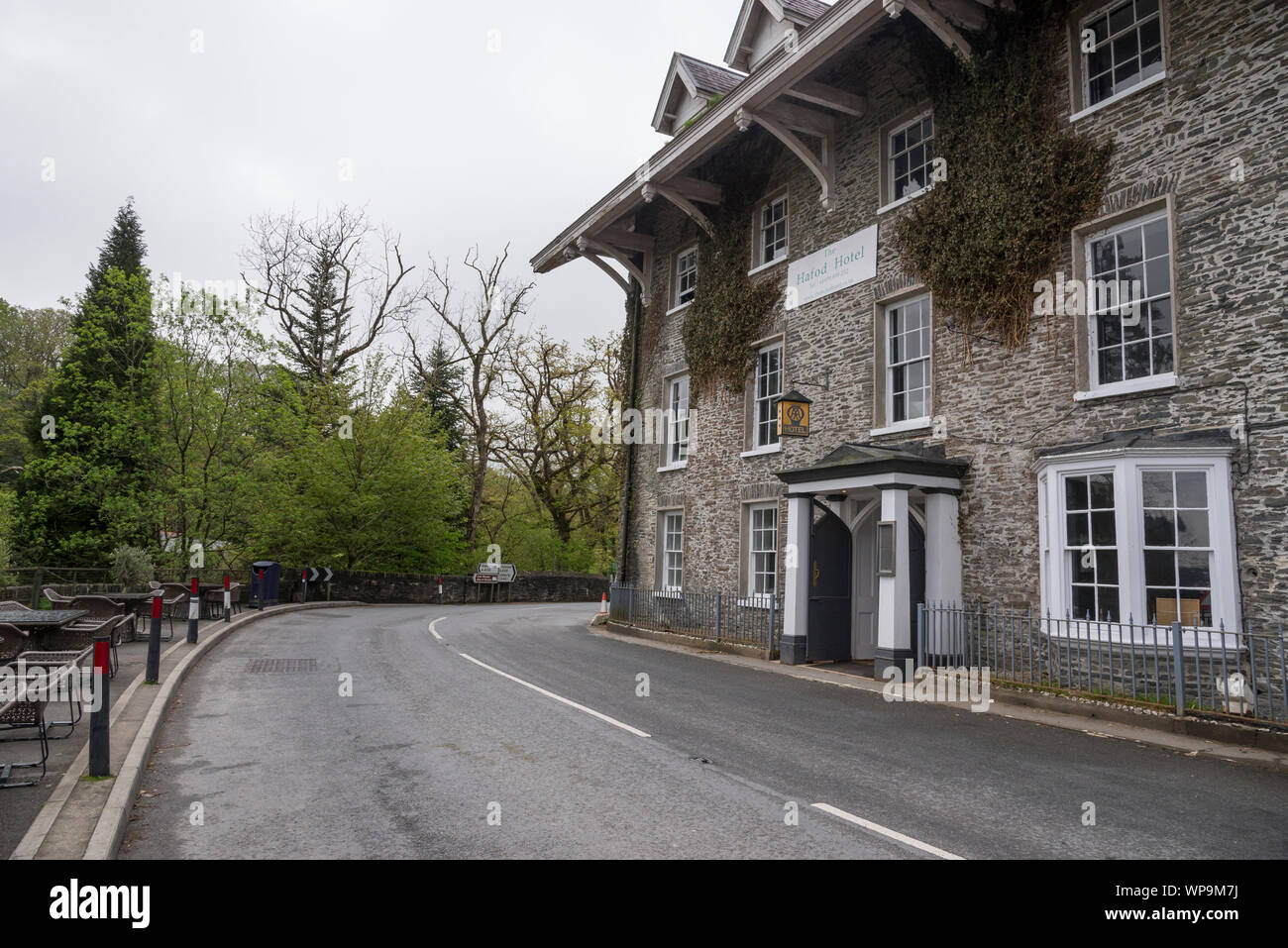 The Hafod Hotel above Devils Bridge Falls a tourist attraction near ...