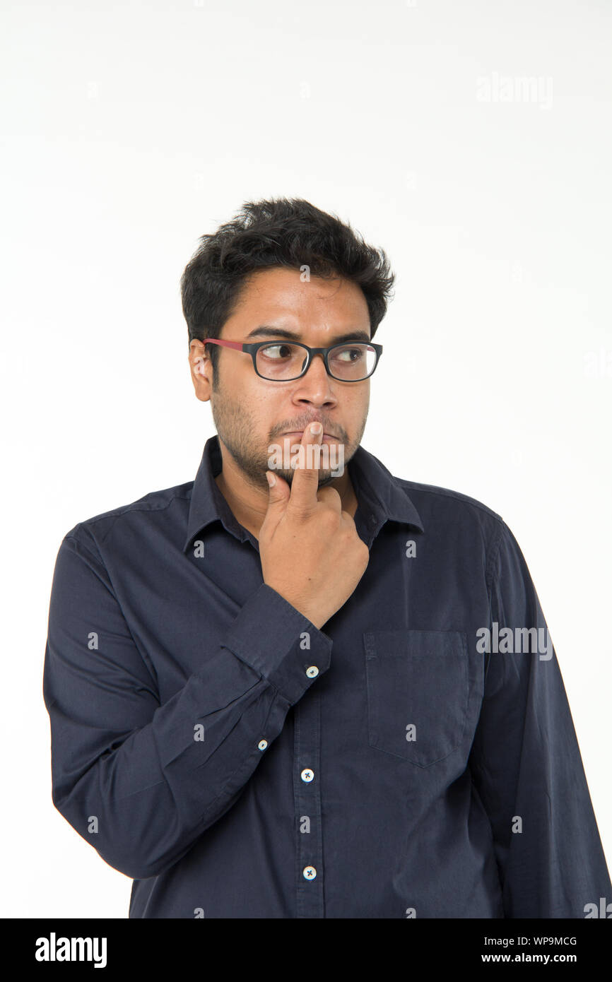 Finger touching mouth hi-res stock photography and images - Alamy