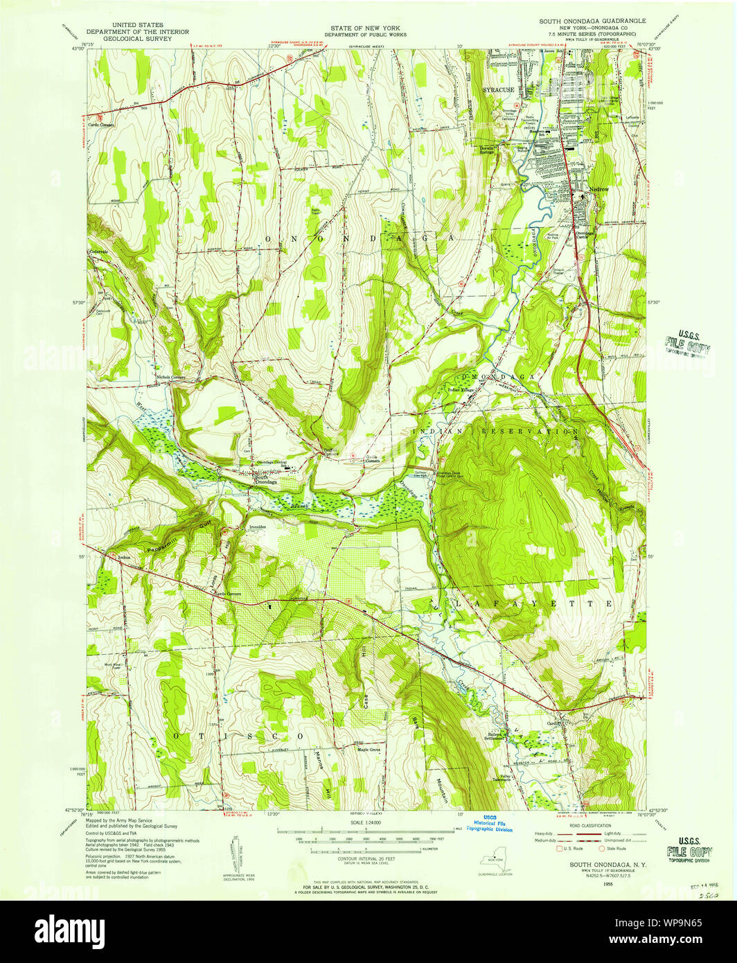 Onondaga new york map hi-res stock photography and images - Alamy