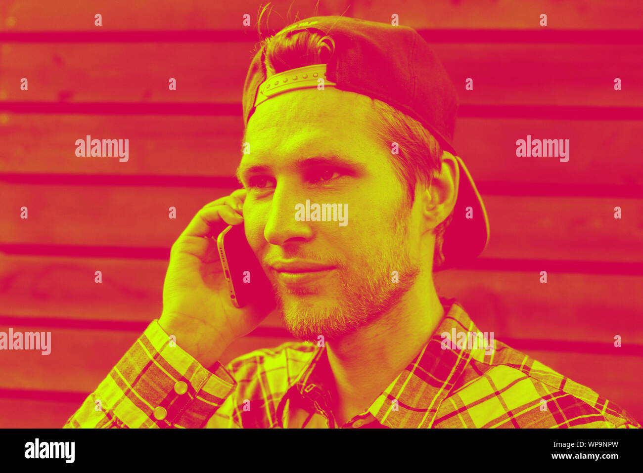 young teenage man portrait in monochrome colors Stock Photo - Alamy