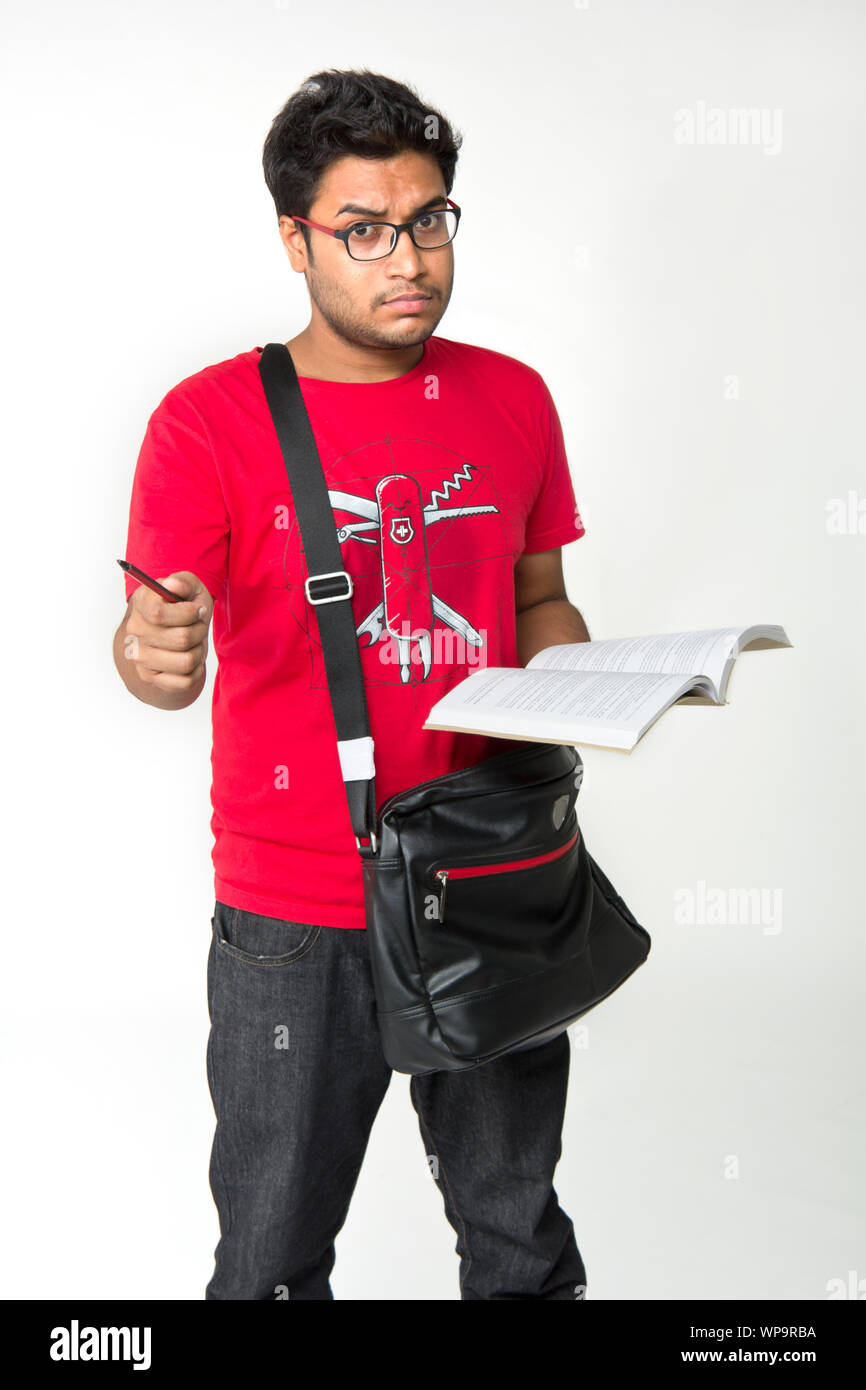 College student explaining Stock Photo - Alamy