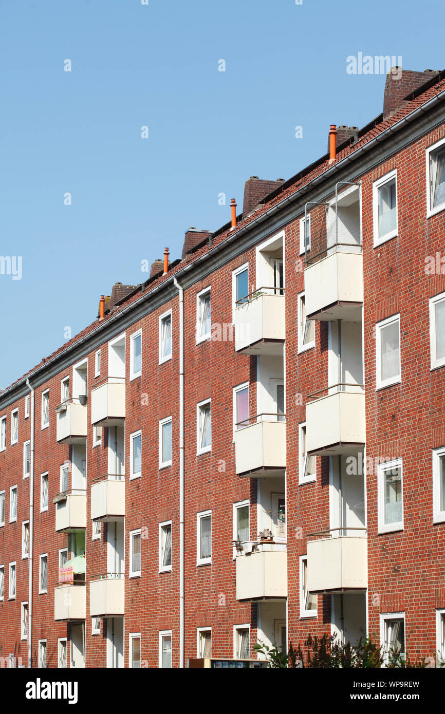 Monotone residential buildings from Bakstein, multi-family homes ...