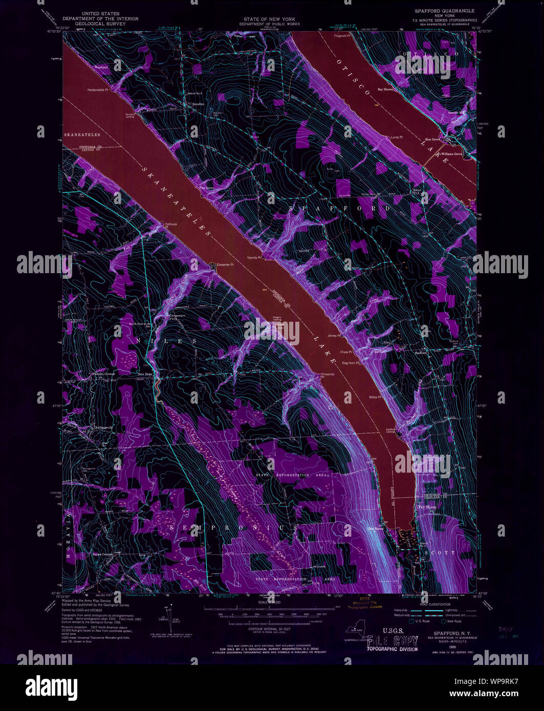 New York NY Spafford 139820 1955 24000 Inverted Restoration Stock Photo ...