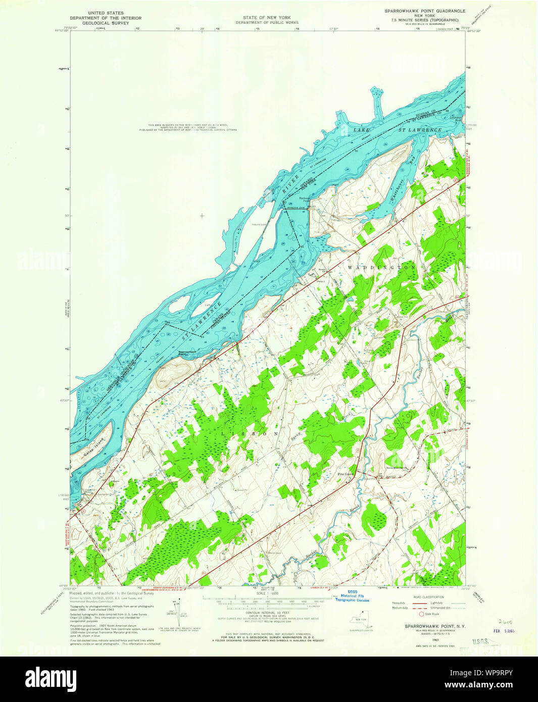New York NY Sparrowhawk Point 139823 1963 24000 Restoration Stock Photo ...