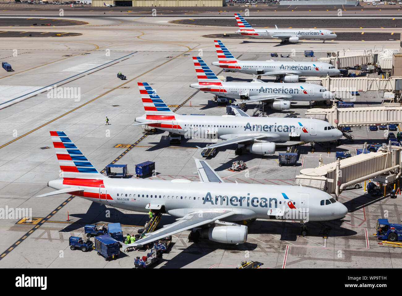 Phoenix, Arizona – April 8, 2019: American Airlines Airbus A320 ...