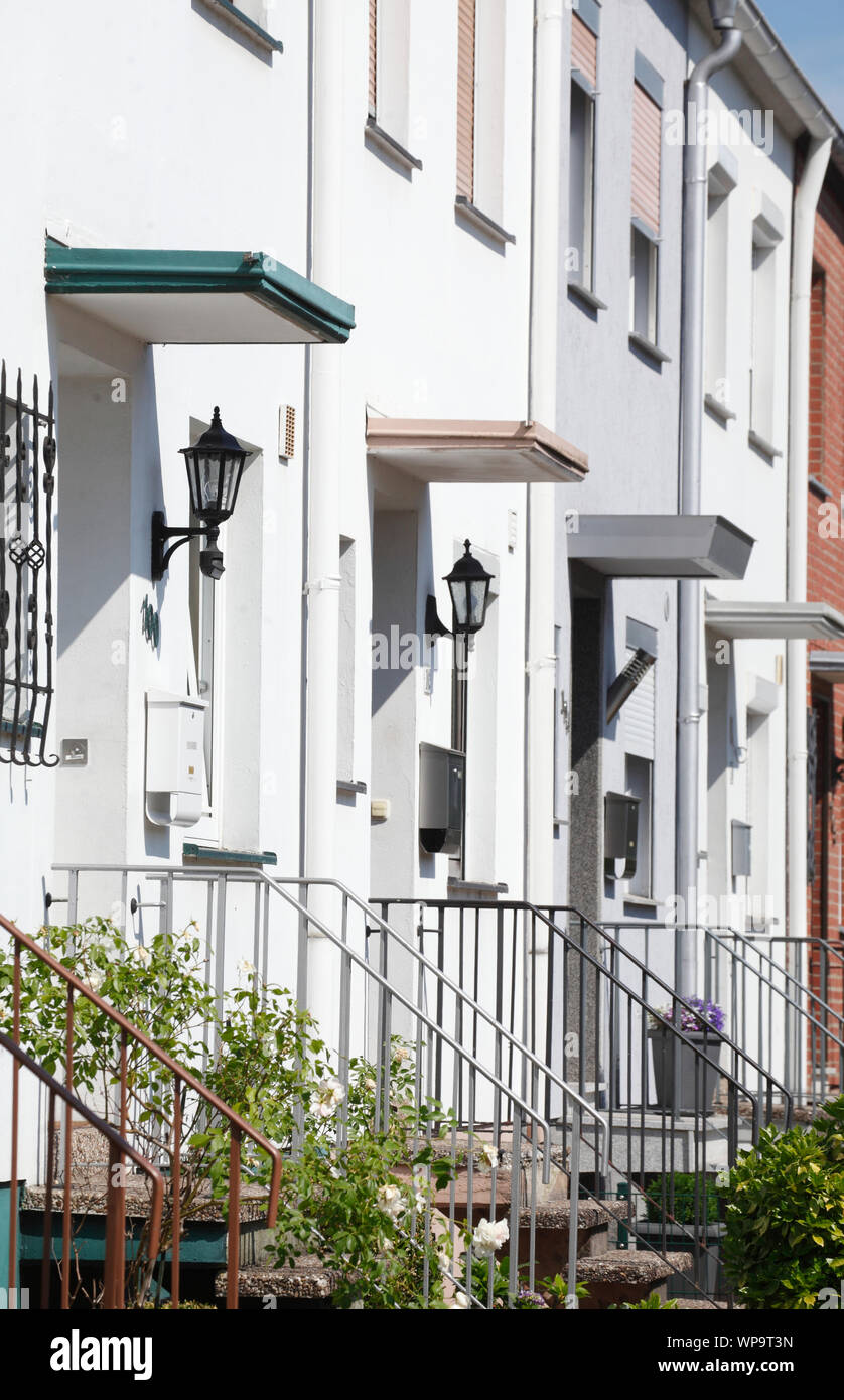 Modern Row House Facade