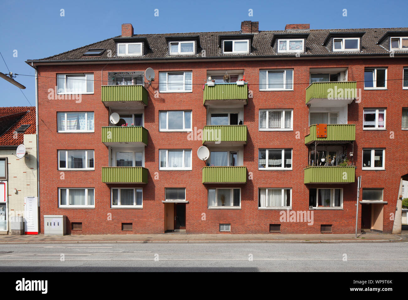 Monotone residential buildings from Bakstein, multi-family homes ...