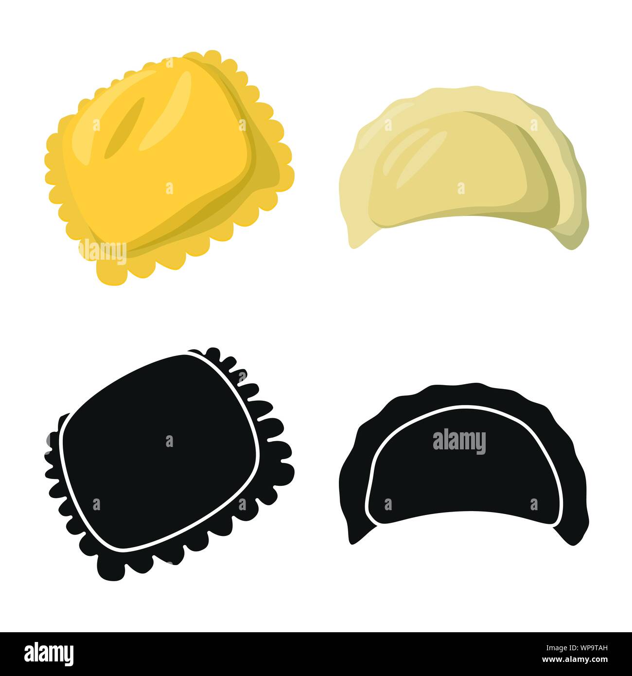 Potato ravioli Stock Vector Images - Alamy