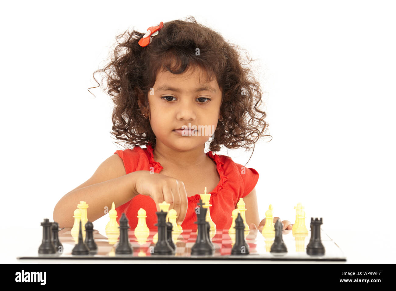 Girl playing chess on hi-res stock photography and images - Alamy