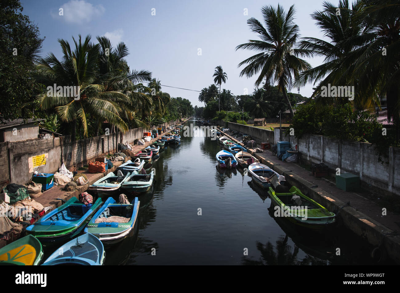 Dutch Channel in Negombo in Sri Lanka. Hamilton canal Stock Photo - Alamy